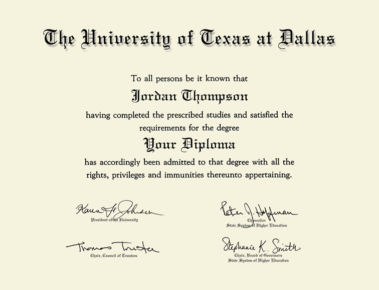 Utd Graduate Degree Diploma