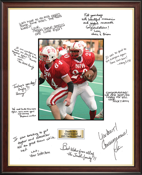 Autograph Frame - Gold Plate - 16 x 20 - fits 8x10 photo in Studio Gold ...