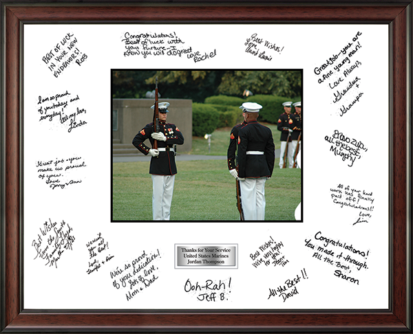 Autograph Frame - Horizontal - Silver Plate in Studio Autograph Frames ...