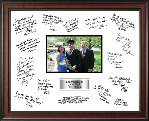 Autograph Frame - Silver Plate - 11 x 14 -fits 4x6 photo - Horizontal ...