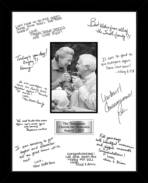 Autograph Frame - Silver Plate - 11 x 14 - fits 4x6 photo in Metro ...