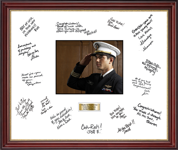 Autograph Frame - Gold Plate - 20x24 - fits 8x10 horizontal photo in ...