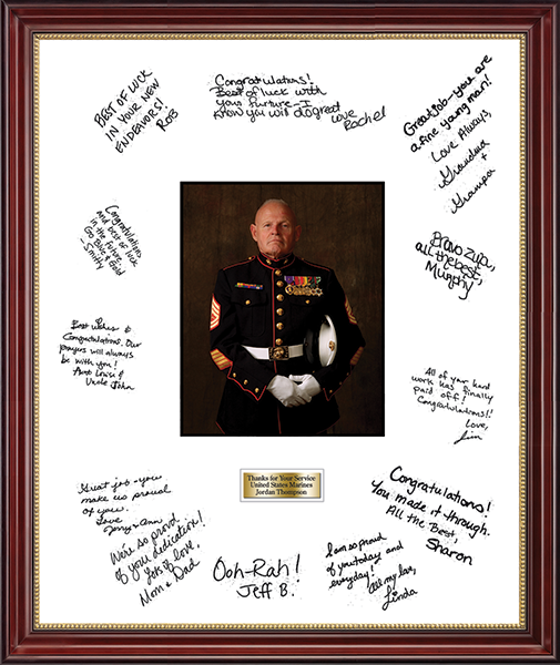 Autograph Frame - Gold Plate - 20x24 - fits 8x10 vertical photo in ...