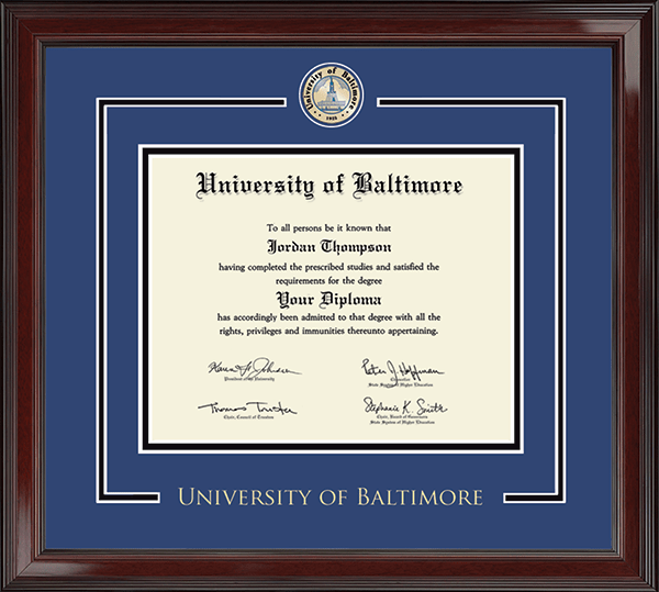 University of Baltimore - Diploma Frames - Church Hill Classics