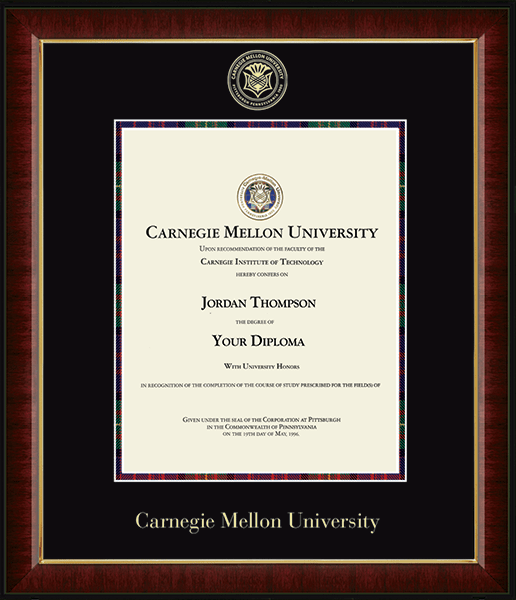 Pre-1994 Bach/Mast-Tartan Plaid Gold Embossed Diploma Frame in Murano ...