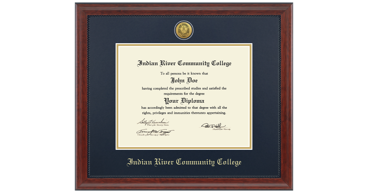 IRSC Indian River Community College Diploma Frames