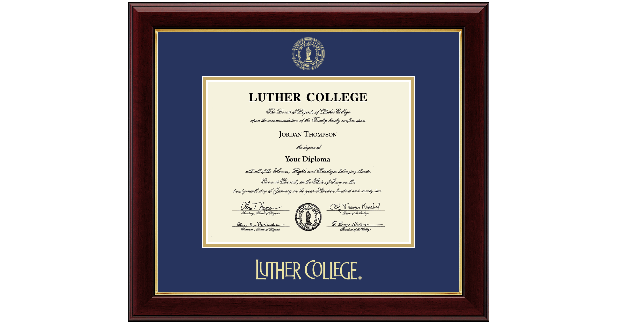 Gold Embossed Diploma Frame in Gallery Luther College - Item #115226 ...