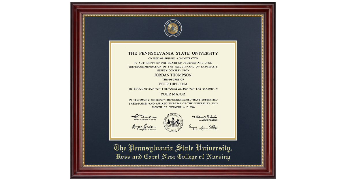 Masterpiece Medallion Diploma Frame in Kensington Gold Pennsylvania ...