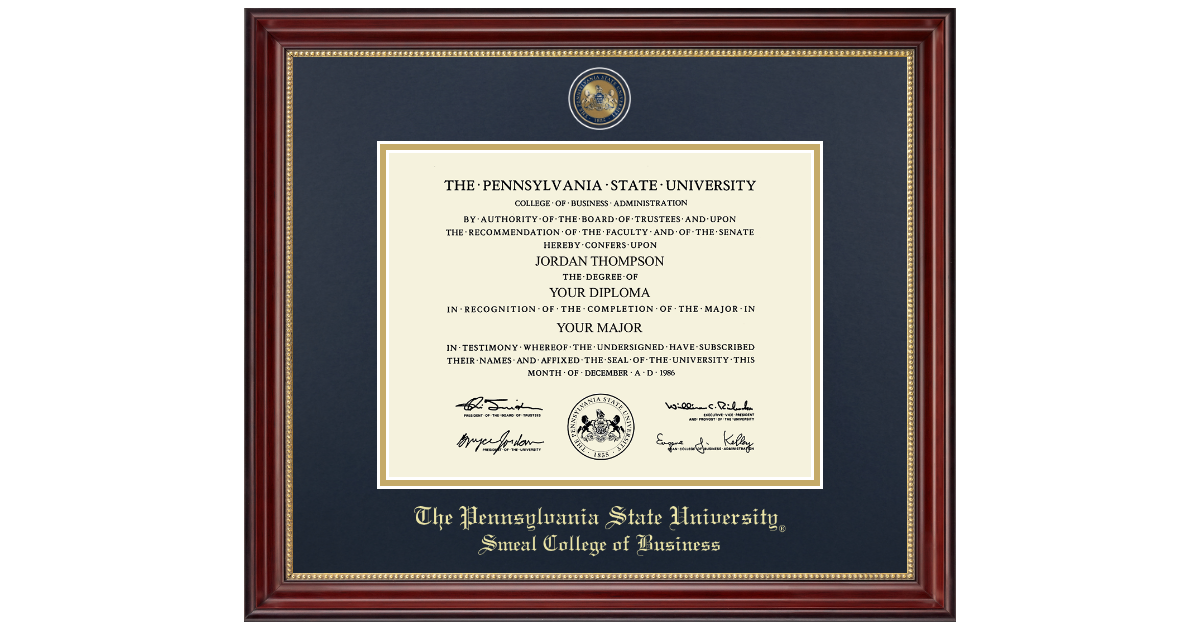 Masterpiece Medallion Diploma Frame in Kensington Gold Pennsylvania ...