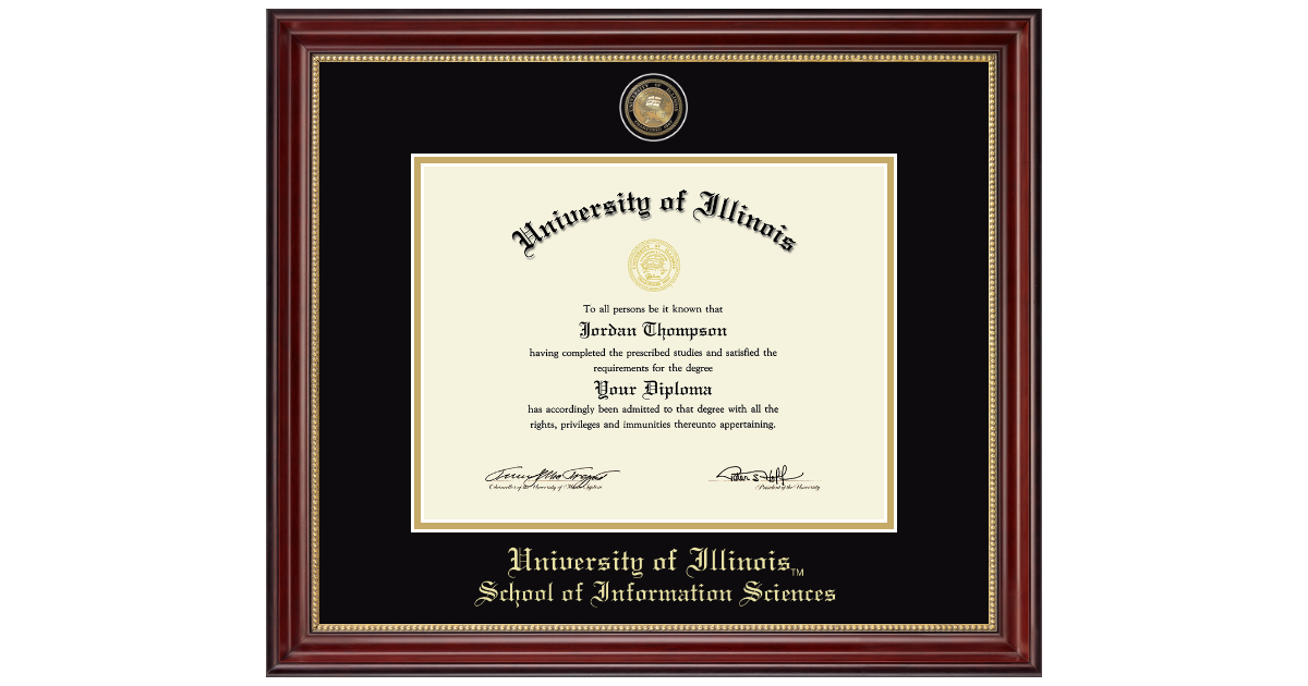 Masterpiece Medallion Diploma Frame in Kensington Gold University of ...