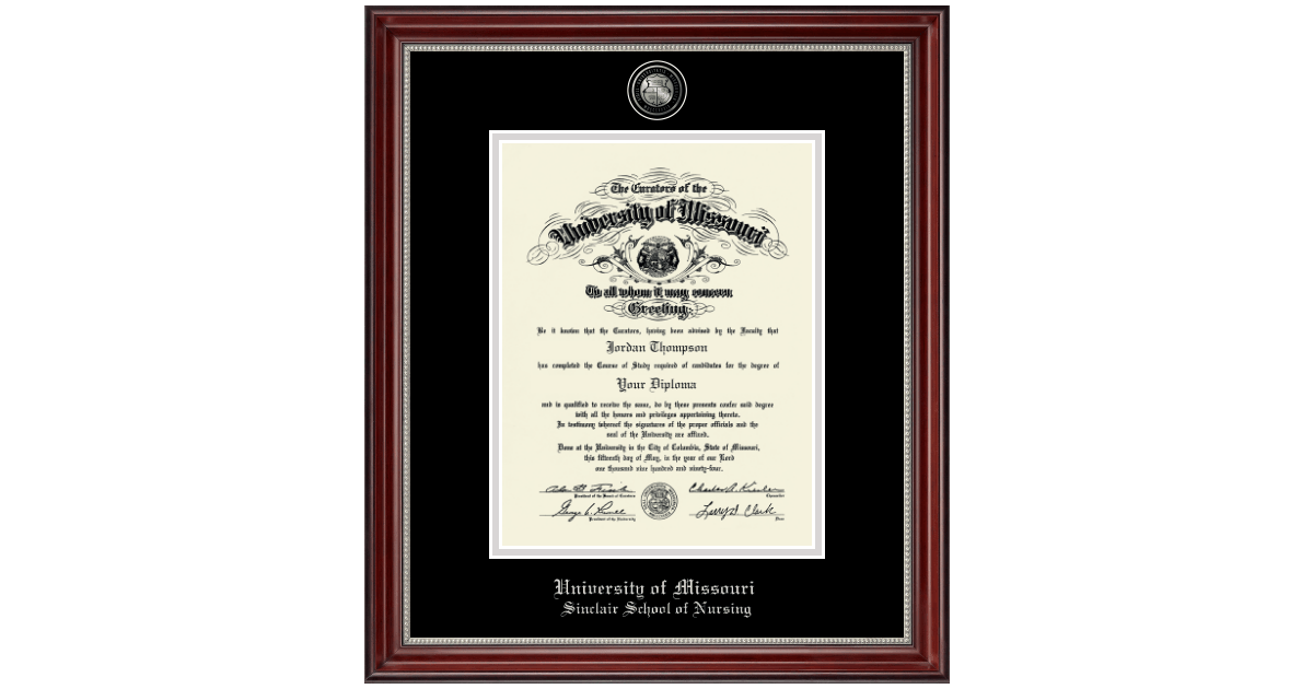 Mizzou Sinclair School of Nursing Diploma Frames