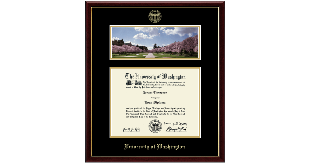 Campus Scene Edition Diploma Frame in Galleria University of Washington ...