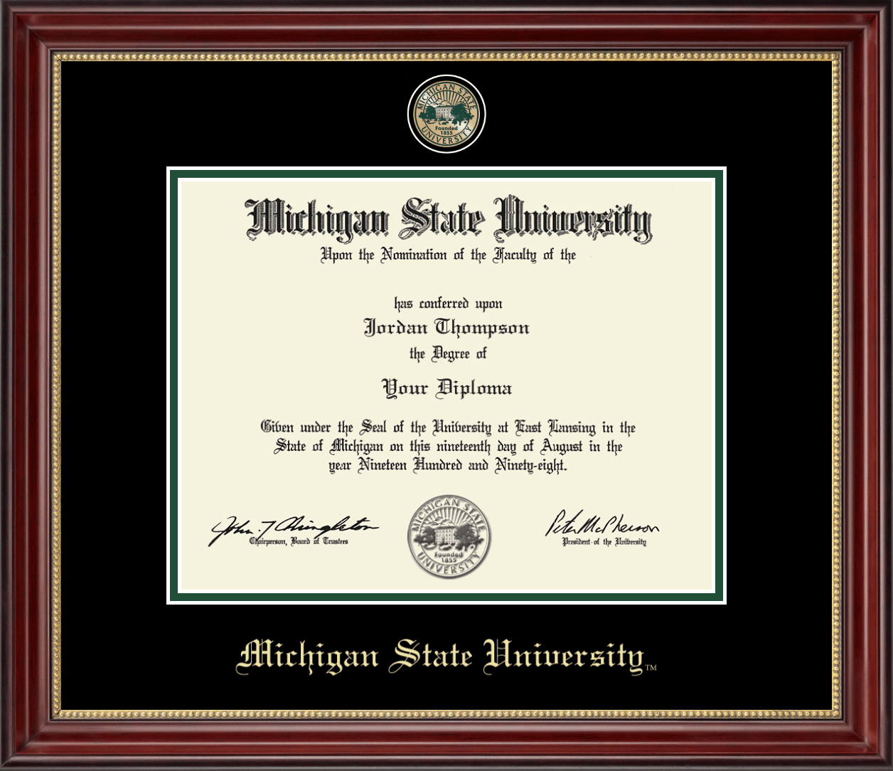 Michigan State University Masterpiece Medallion Diploma Frame in ...
