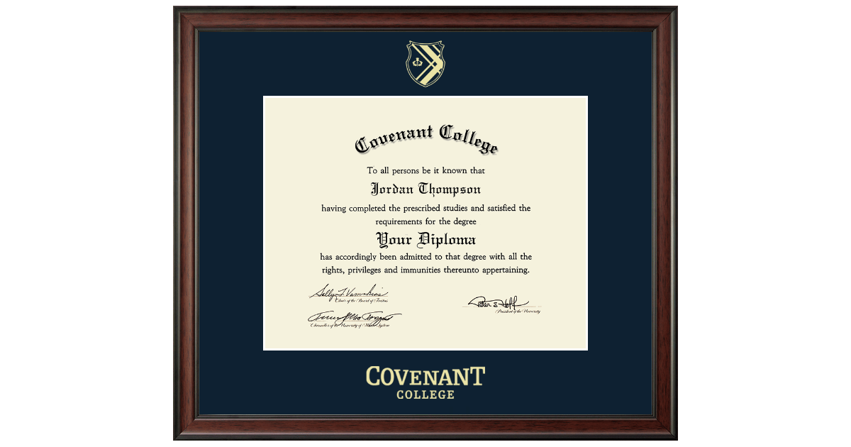 Gold Embossed Diploma Frame in Studio Covenant College - Item #123326