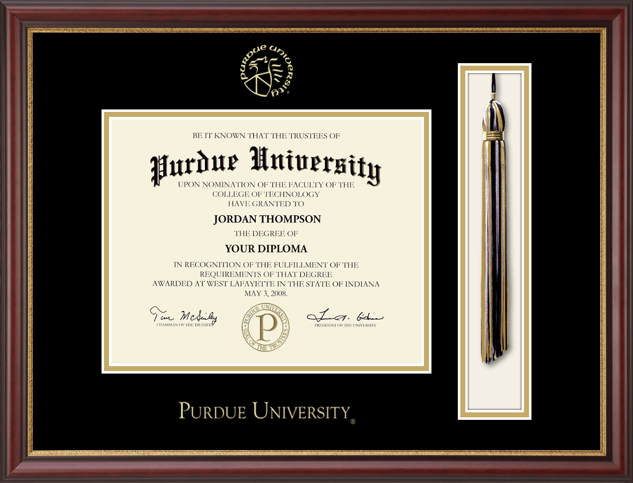 Purdue University Tassel Edition Diploma Frame in Newport - Item ...