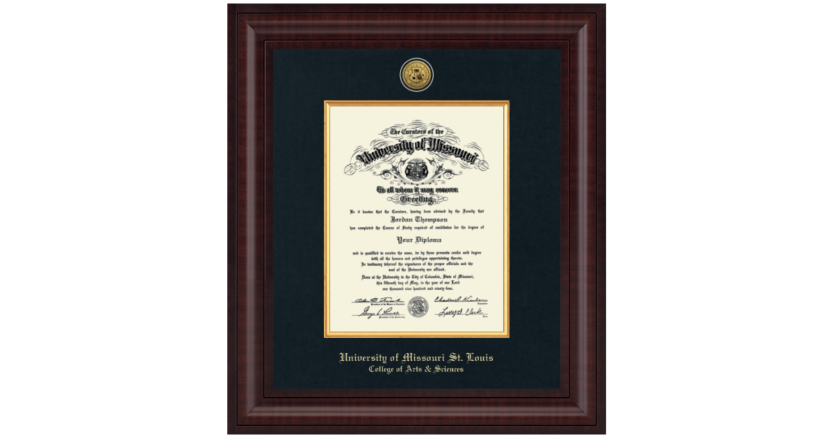 UMSL College of Arts & Sciences Diploma Frames | Church Hill Classics
