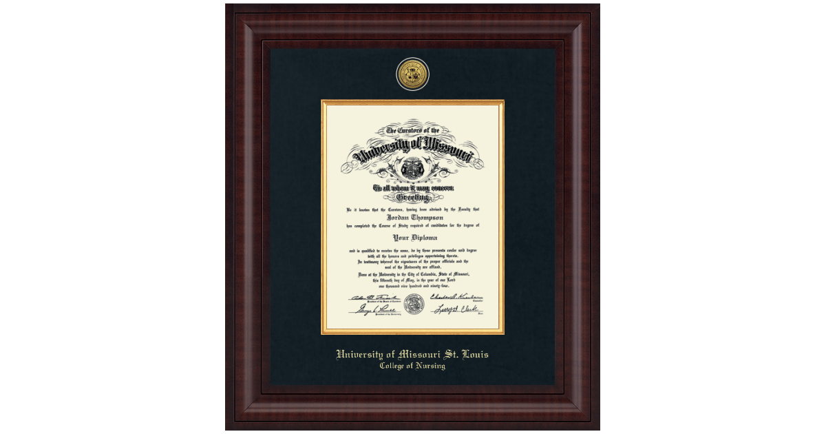 UMSL College of Nursing Diploma Frames | Church Hill Classics
