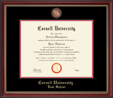 Cornell Law School Diploma Frames | Church Hill Classics