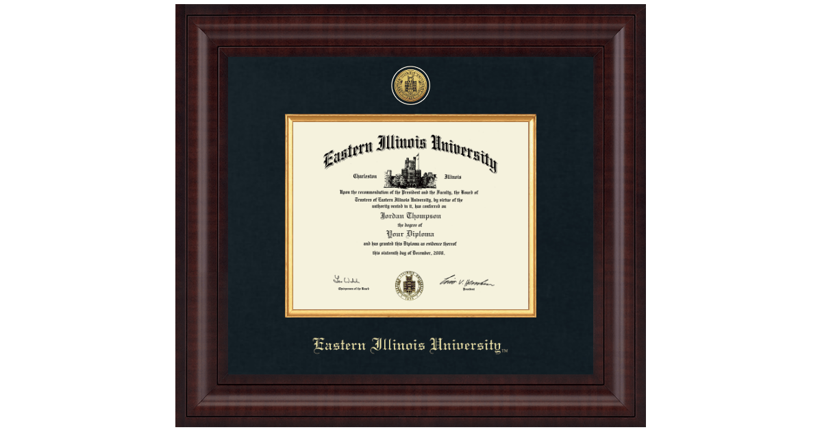 Presidential Gold Engraved Diploma Frame in Premier Eastern Illinois ...