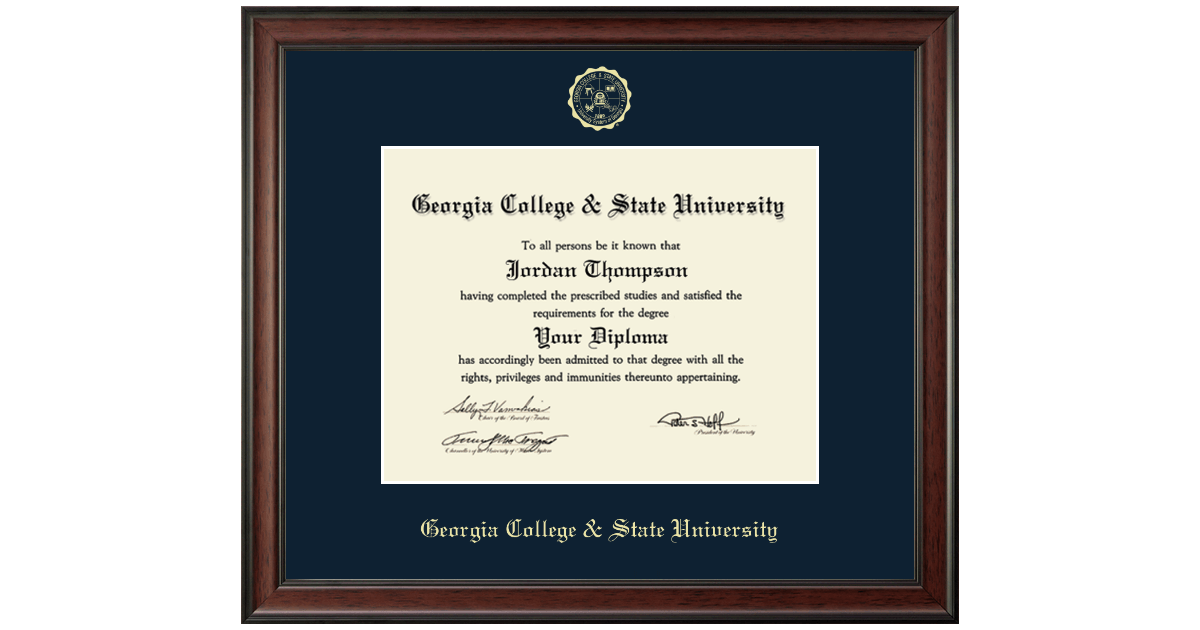 Pre-2023 Bach/Pre-Dec-2015 Mast-Gold Embossed Diploma Frame in Studio ...