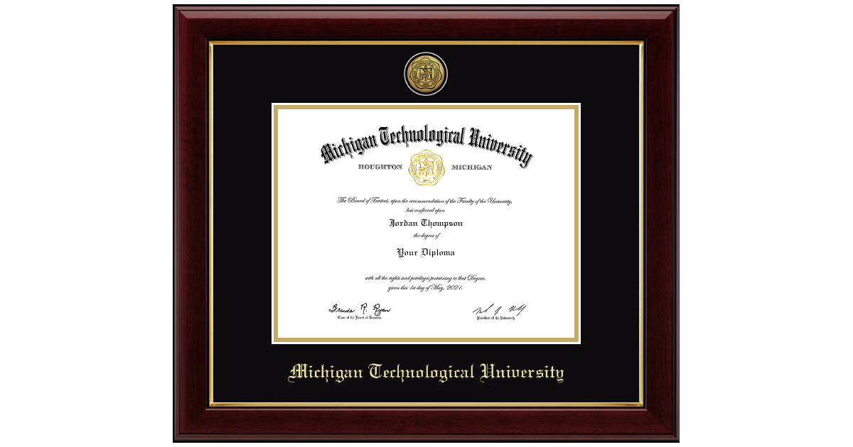Michigan Technological University Diploma Frame | Church Hill Classics