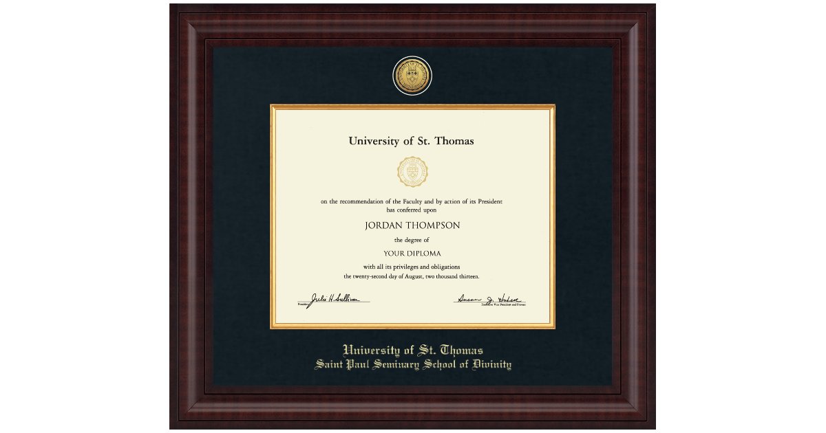 Pre-Spring 2024 Masters - Presidential Gold Engraved Diploma Frame in ...