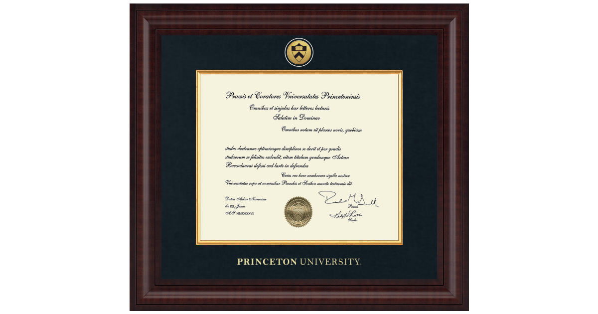 Master's - Presidential Gold Engraved Diploma Frame in Premier ...