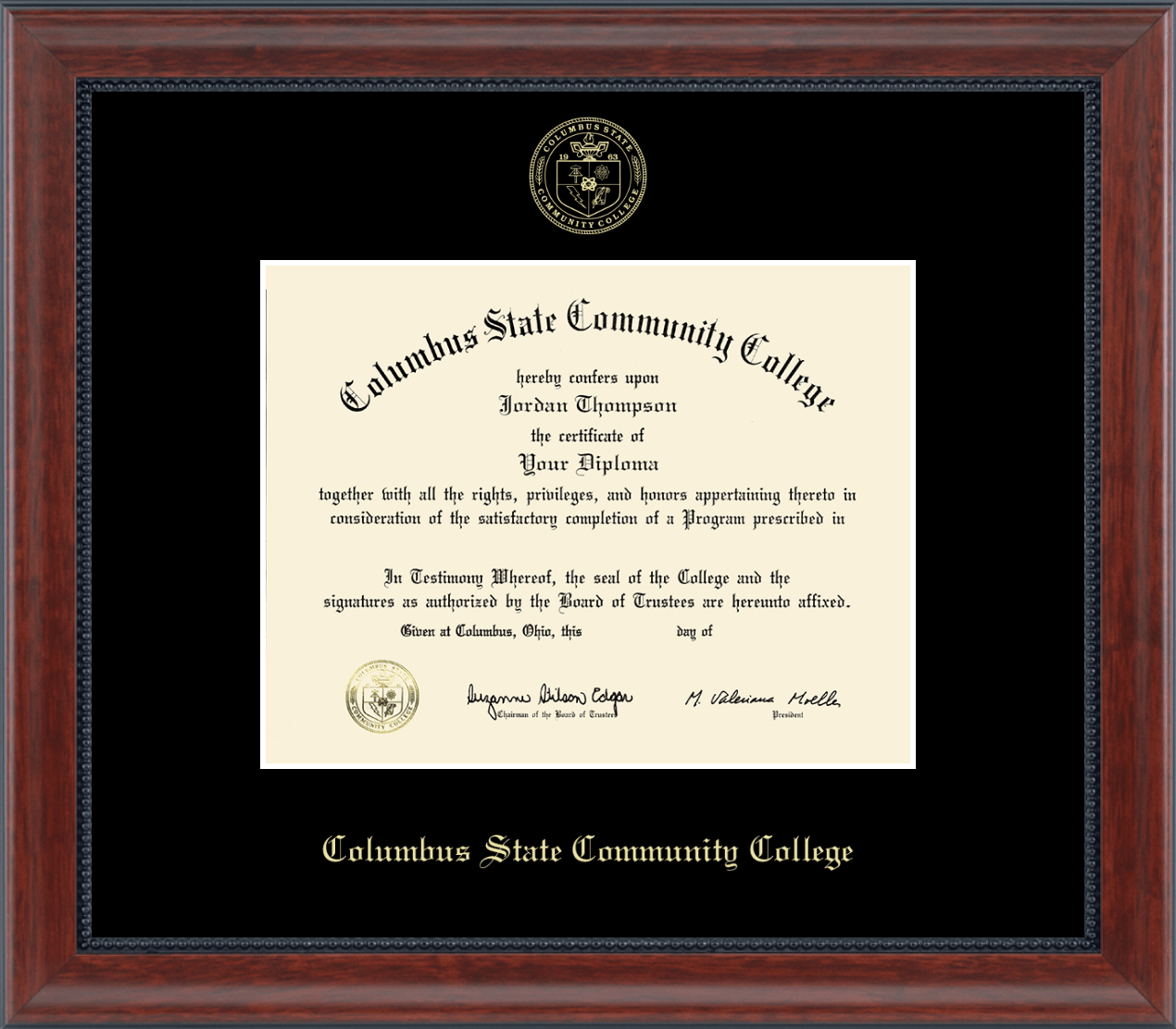 Columbus State Community College Gold Embossed Diploma Frame in ...