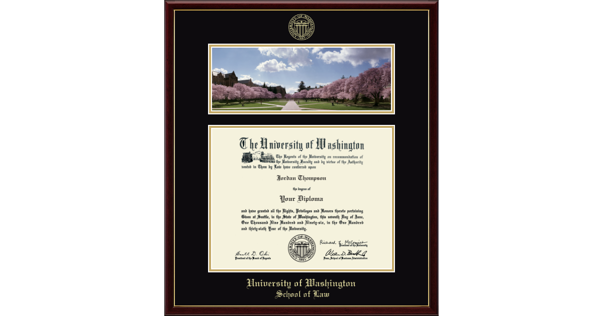 Campus Scene Edition Diploma Frame in Galleria University of Washington ...