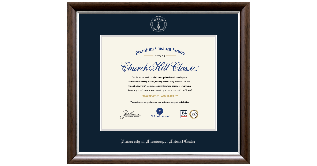 Silver Embossed Medical School Diploma Frame - 14 x 17 in Devonshire ...
