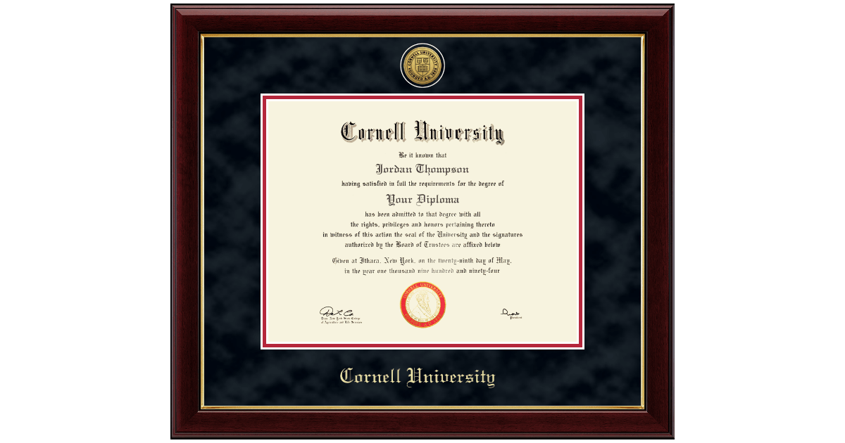 cornell diploma frame