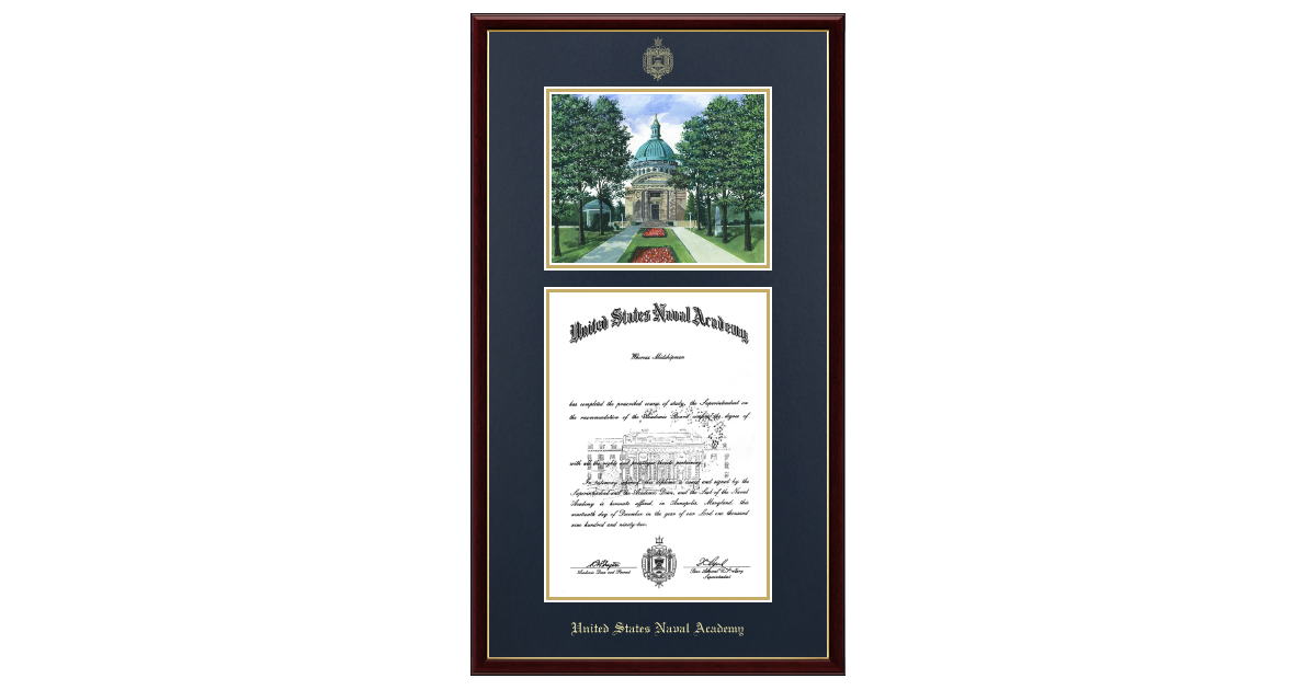 Litho Edition Diploma Frame in Galleria United States Naval Academy ...