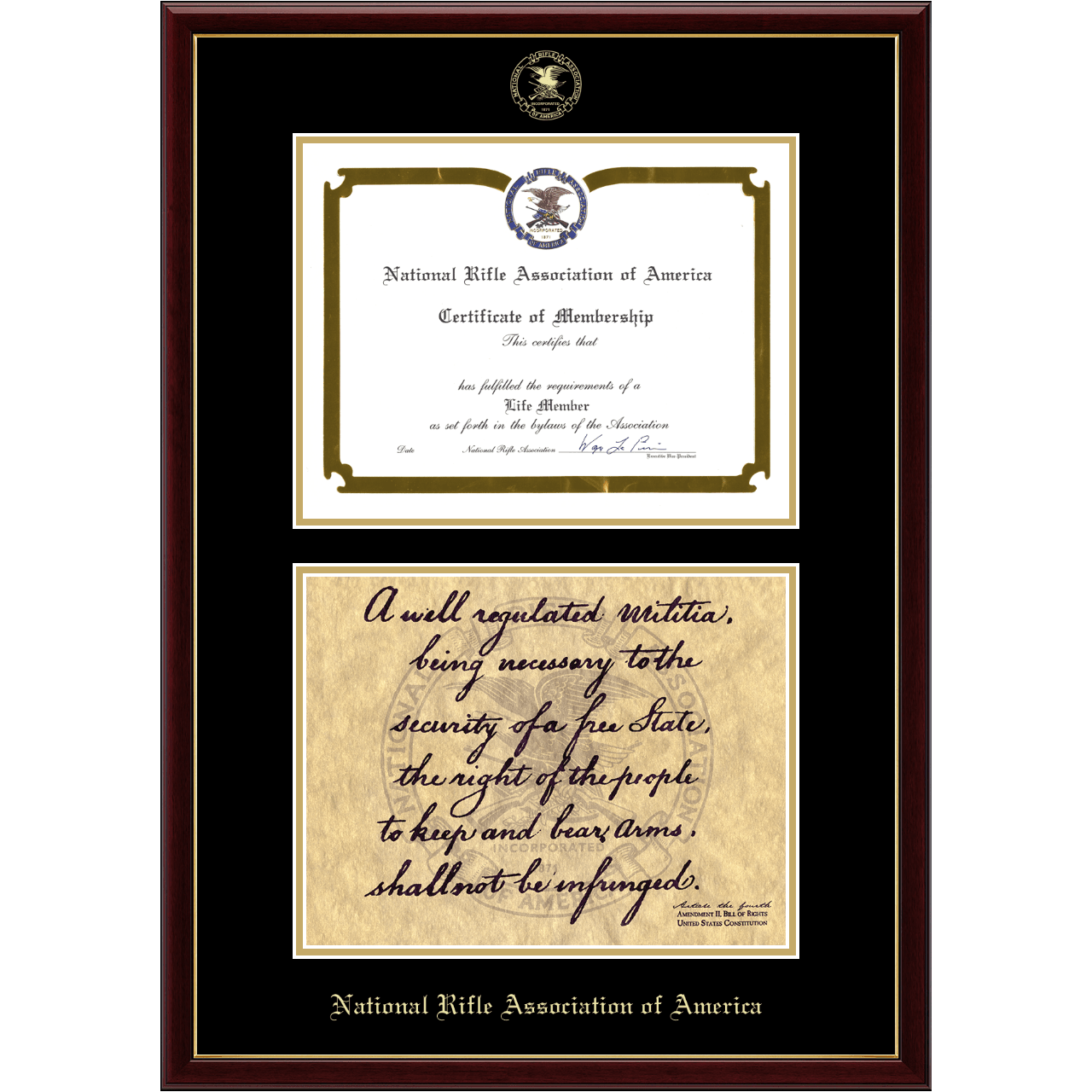 Double Certificate Second Amendment Edition Frame in Galleria National ...