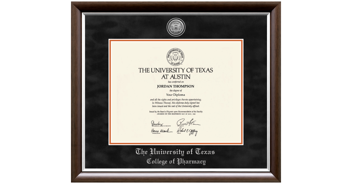 Silver Engraved Medallion Diploma Frame in Devonshire The University of ...