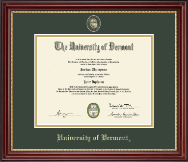 The University of Vermont Diploma Frame | Church Hill Classics