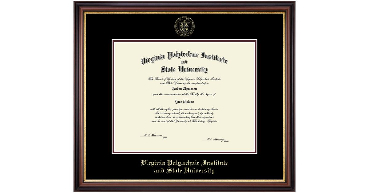 Pre-Spring 2024- Masters/PhD - Gold Embossed Diploma Frame in Regency ...
