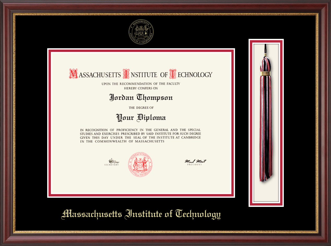 Massachusetts Institute of Technology Tassel Edition Diploma Frame in ...