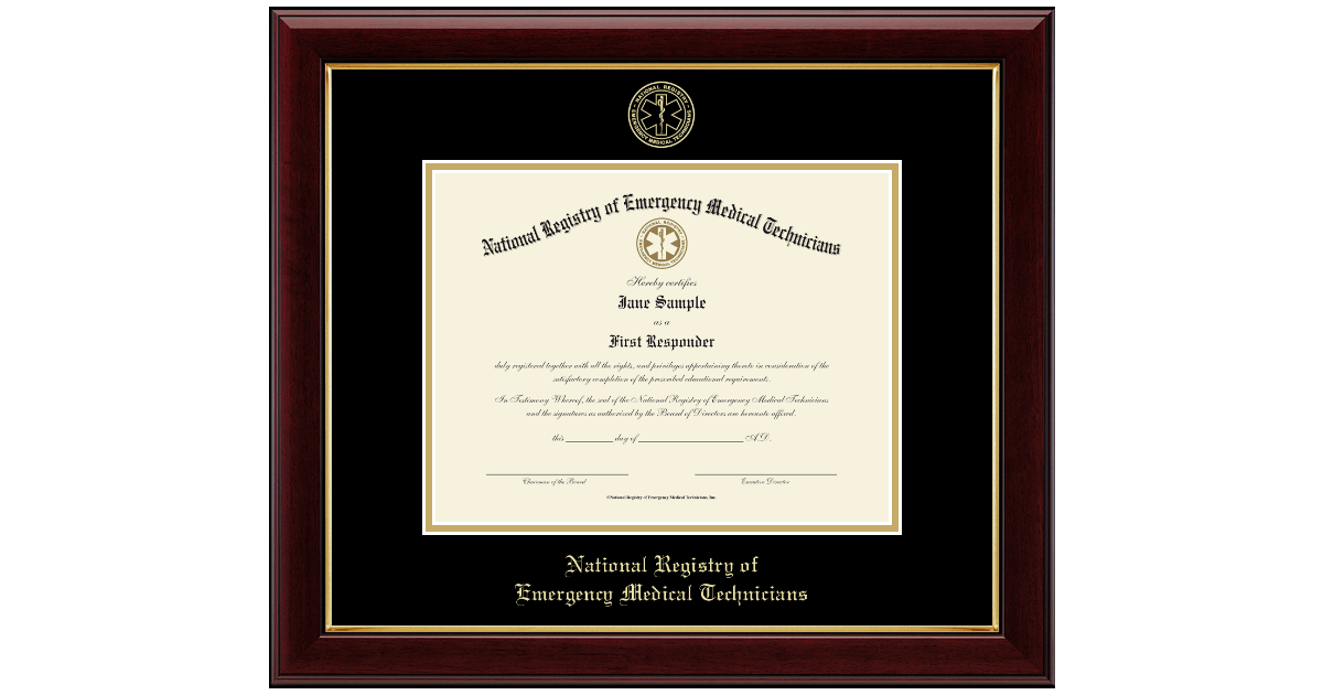 Gold Embossed Certificate Frame in Gallery National Registry of ...