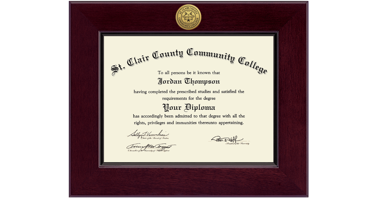 Century Gold Engraved Diploma Frame in Cordova St. Clair County ...