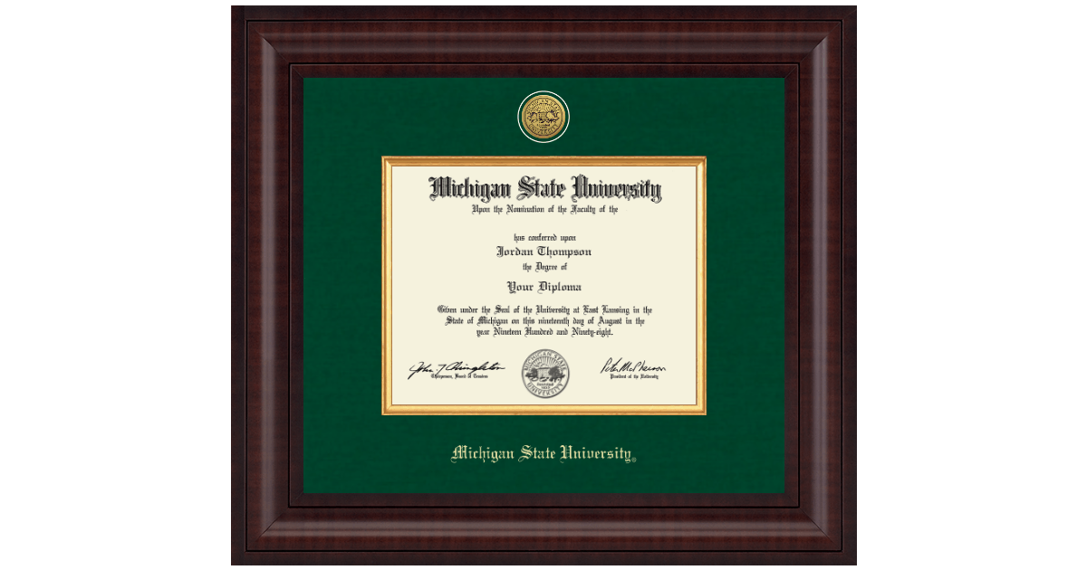 Pre-2005 - Presidential Gold Engraved Diploma Frame in Premier Michigan ...