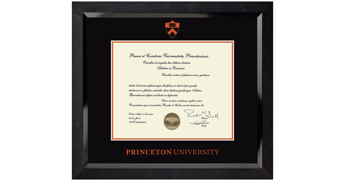 Princeton University Diploma It's No Wonder People Confuse Them With