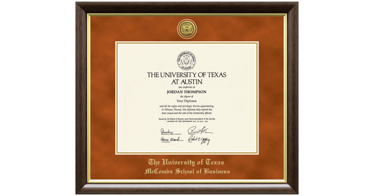 Gold Engraved Medallion Diploma Frame in Hampshire The University of ...