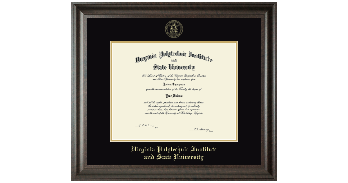 Pre-Spring 2024- Masters/PhD - Gold Embossed Diploma Frame in Acadia ...