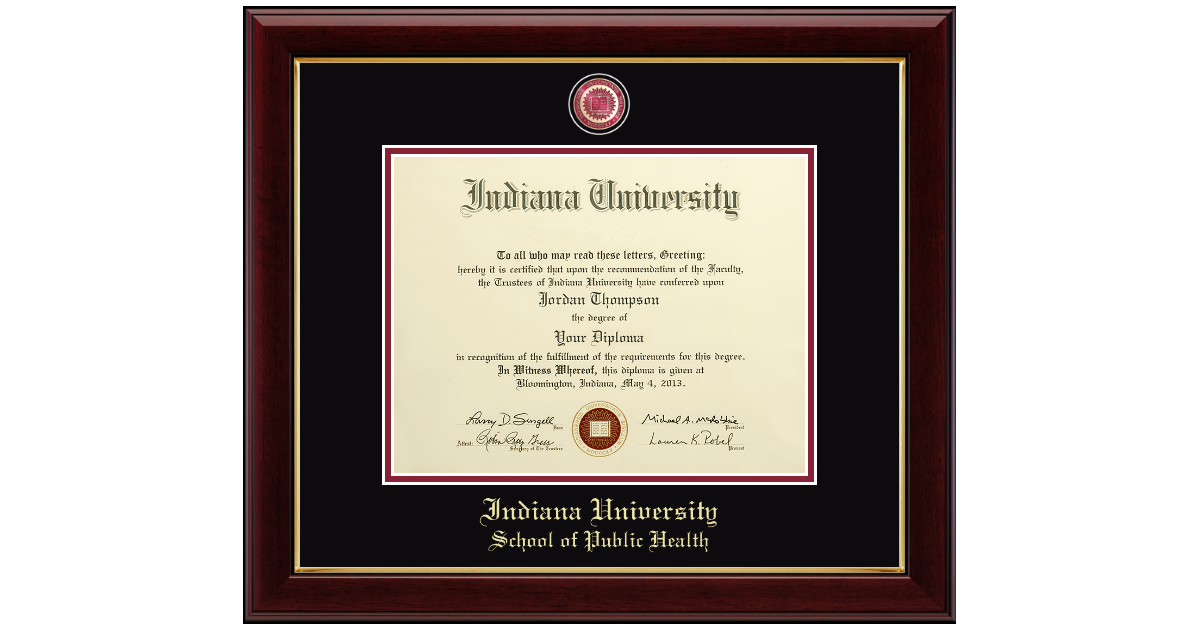 Masterpiece Medallion Diploma Frame in Gallery Indiana University ...