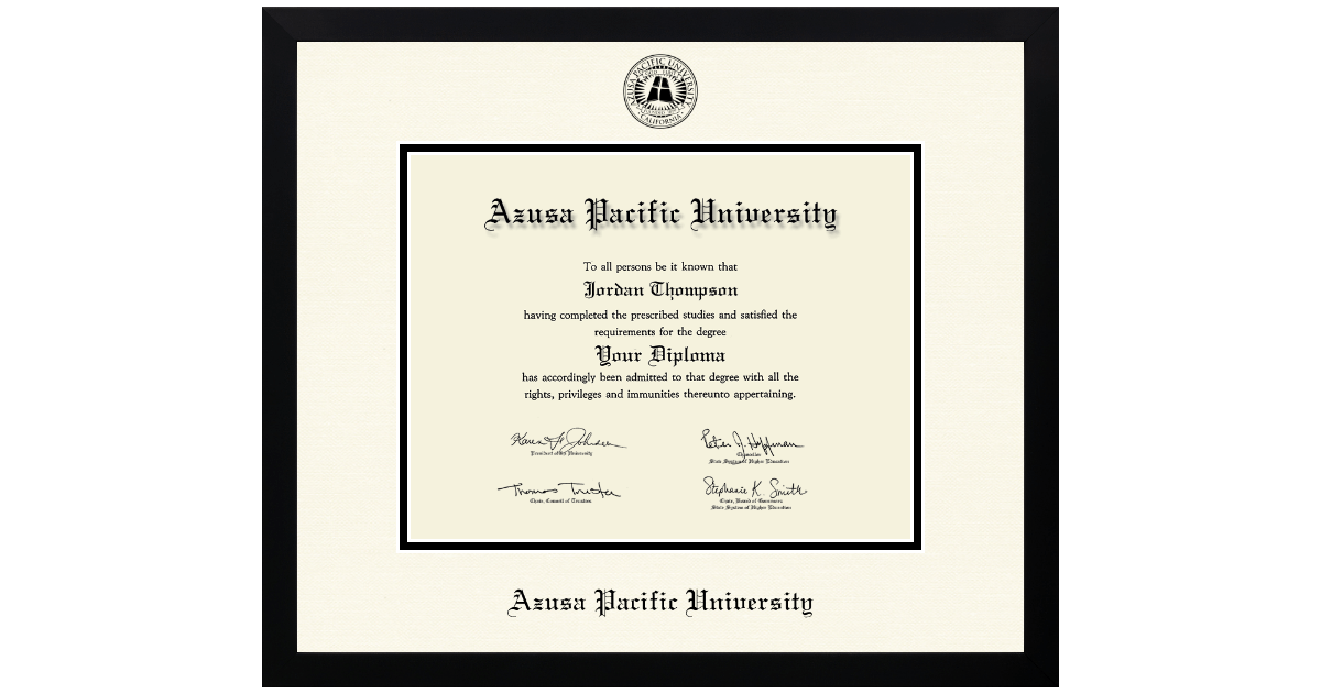 Icon Diploma Frame in Gotham - Item #P88934 from Azusa Pacific University