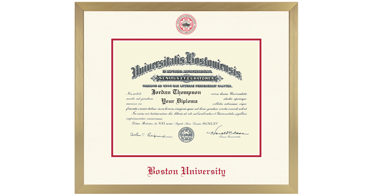 Boston University Diploma Frames & Graduation Gifts