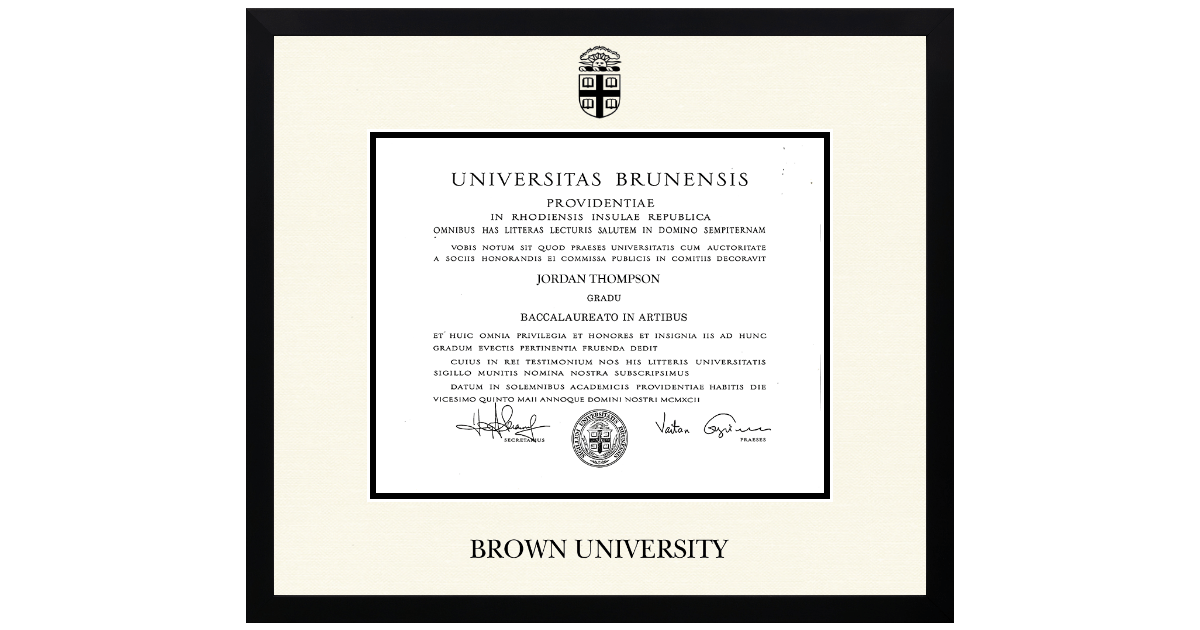 brown diploma request