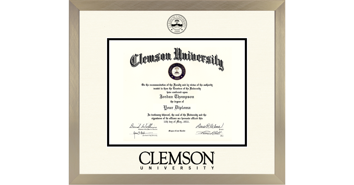 Clemson University Diploma Frame | Clemson Graduation Gifts