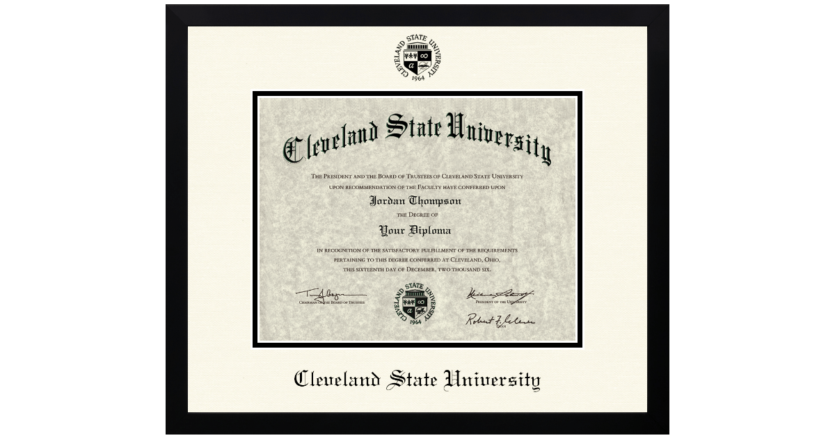 Icon Diploma Frame in Gotham - Item #P89221 from Cleveland State University