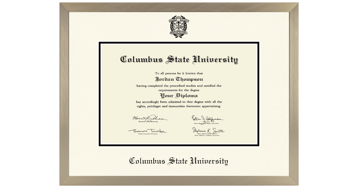 Icon Diploma Frame in Light Champagne - Item #P89274 from Columbus State University